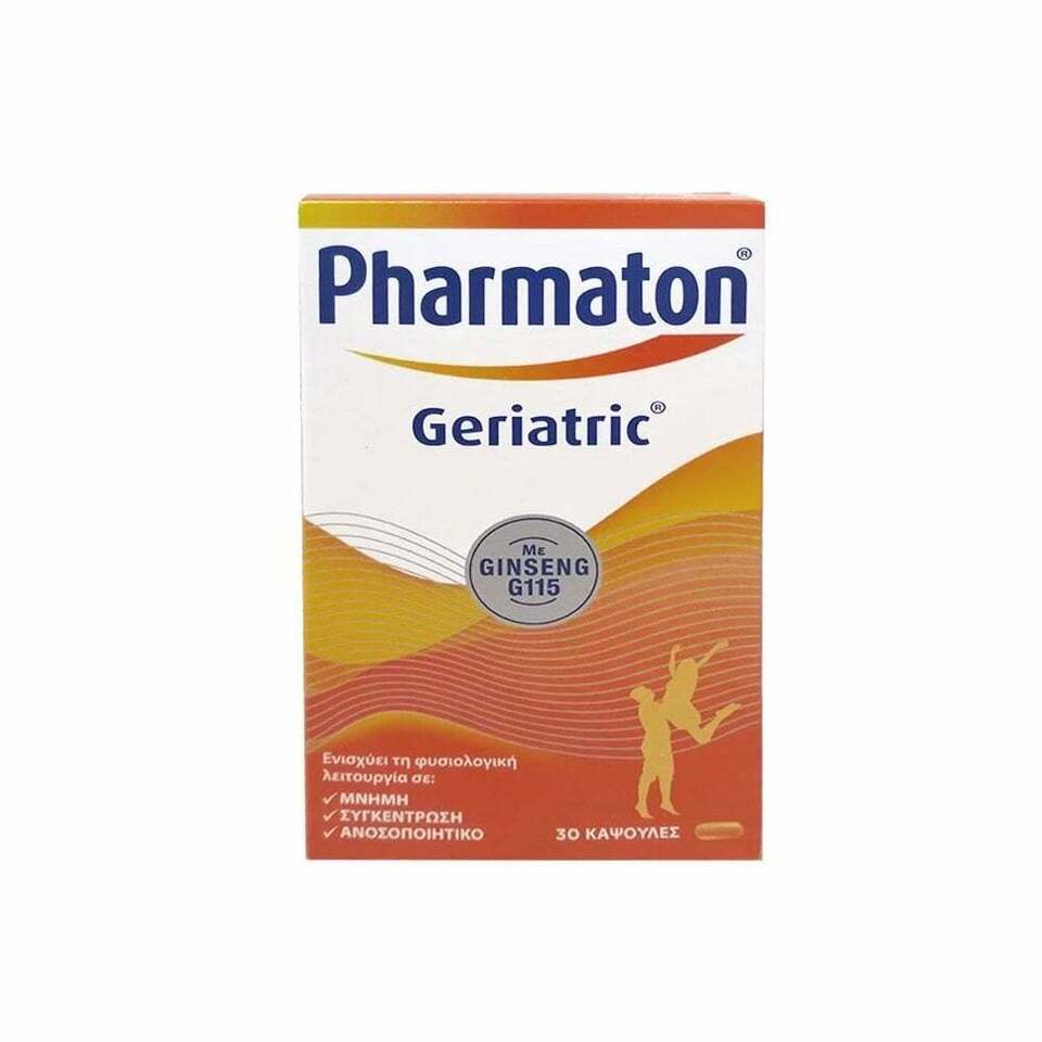 100 Caps Geriatric Pharmaton Multi Vitamins Mineral Ginseng G115 and ...