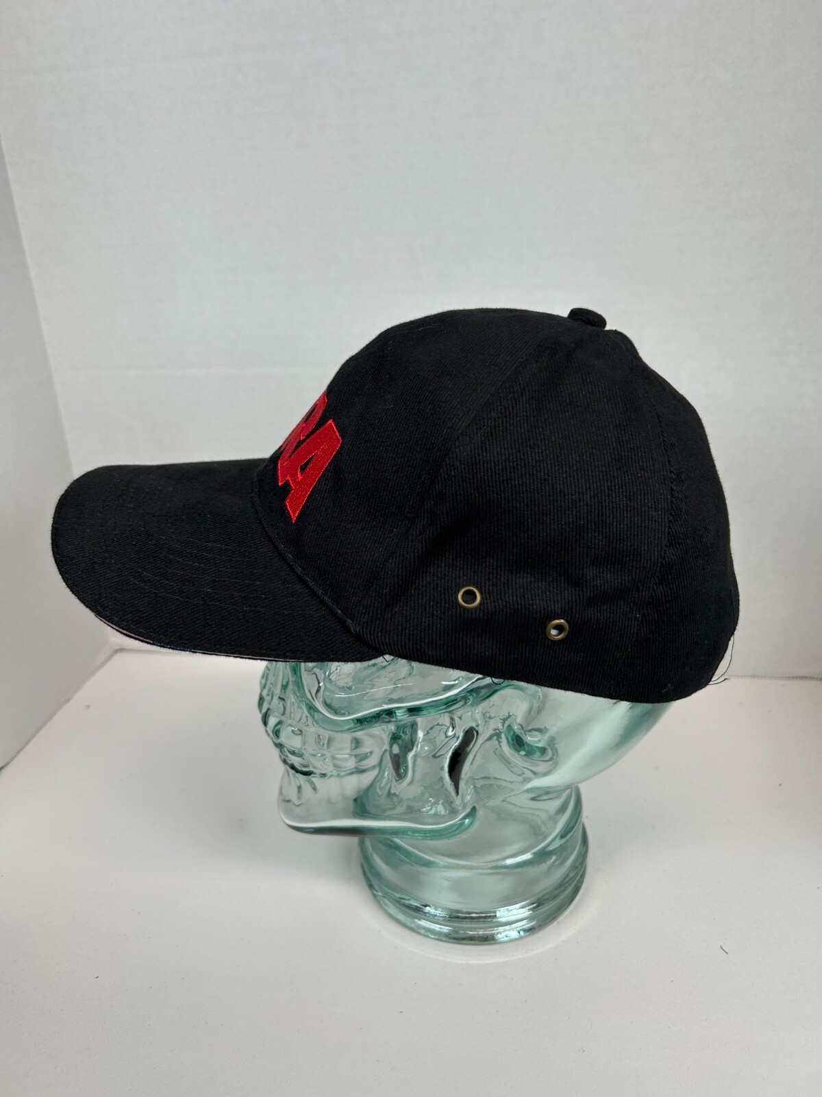 NRA Strap Back Adjustable Baseball Cap Hat, Black / Red Logo w/ USA ...