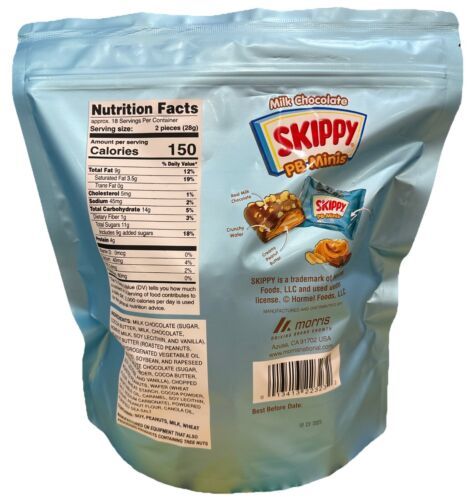 Skippy PB Wafer Minis Milk Chocolate & Peanut Butter 18.2 Oz Bag ...