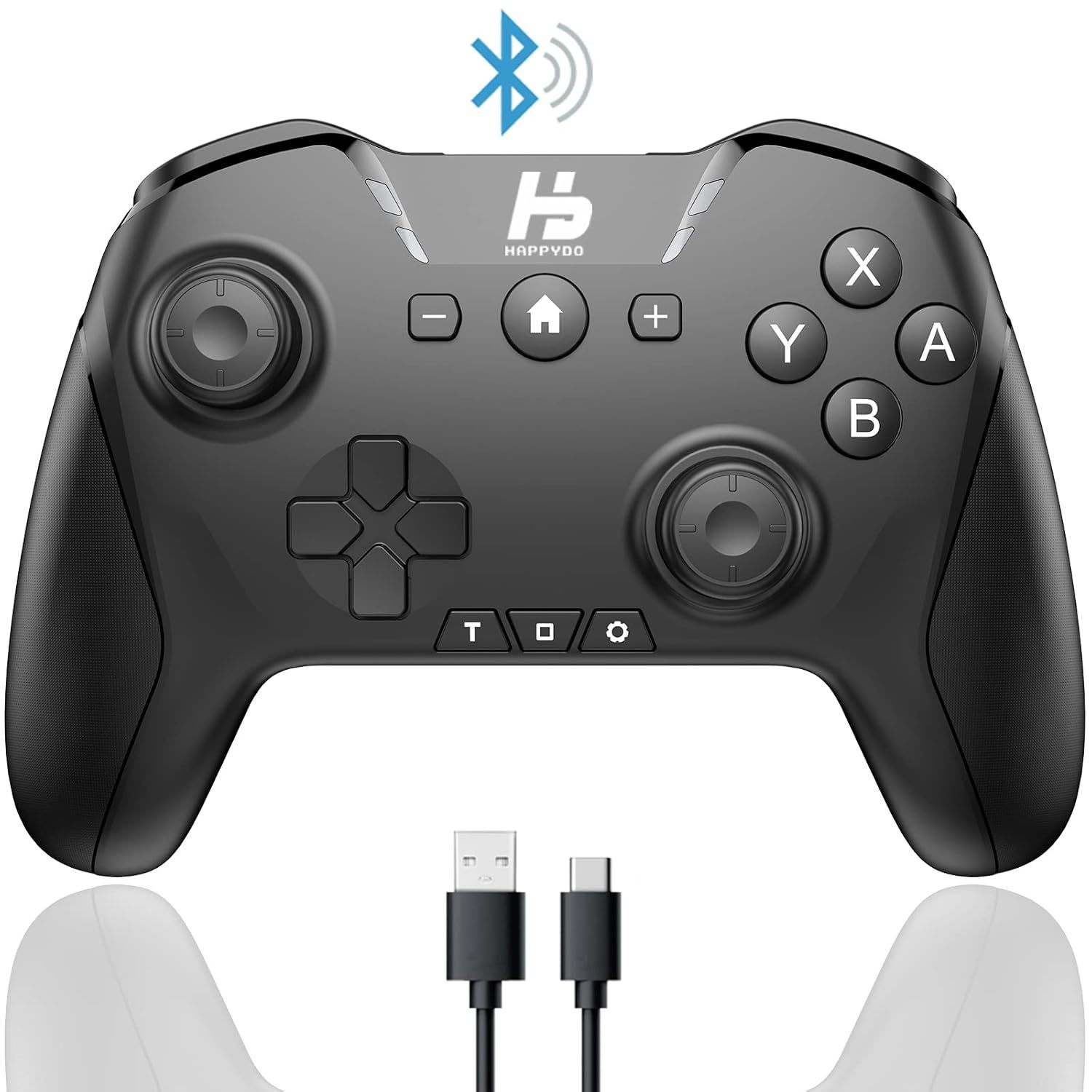 Rechargeable Remote Bluetooth Gamepad With Joystick, Ergonomic Non-Slip ...