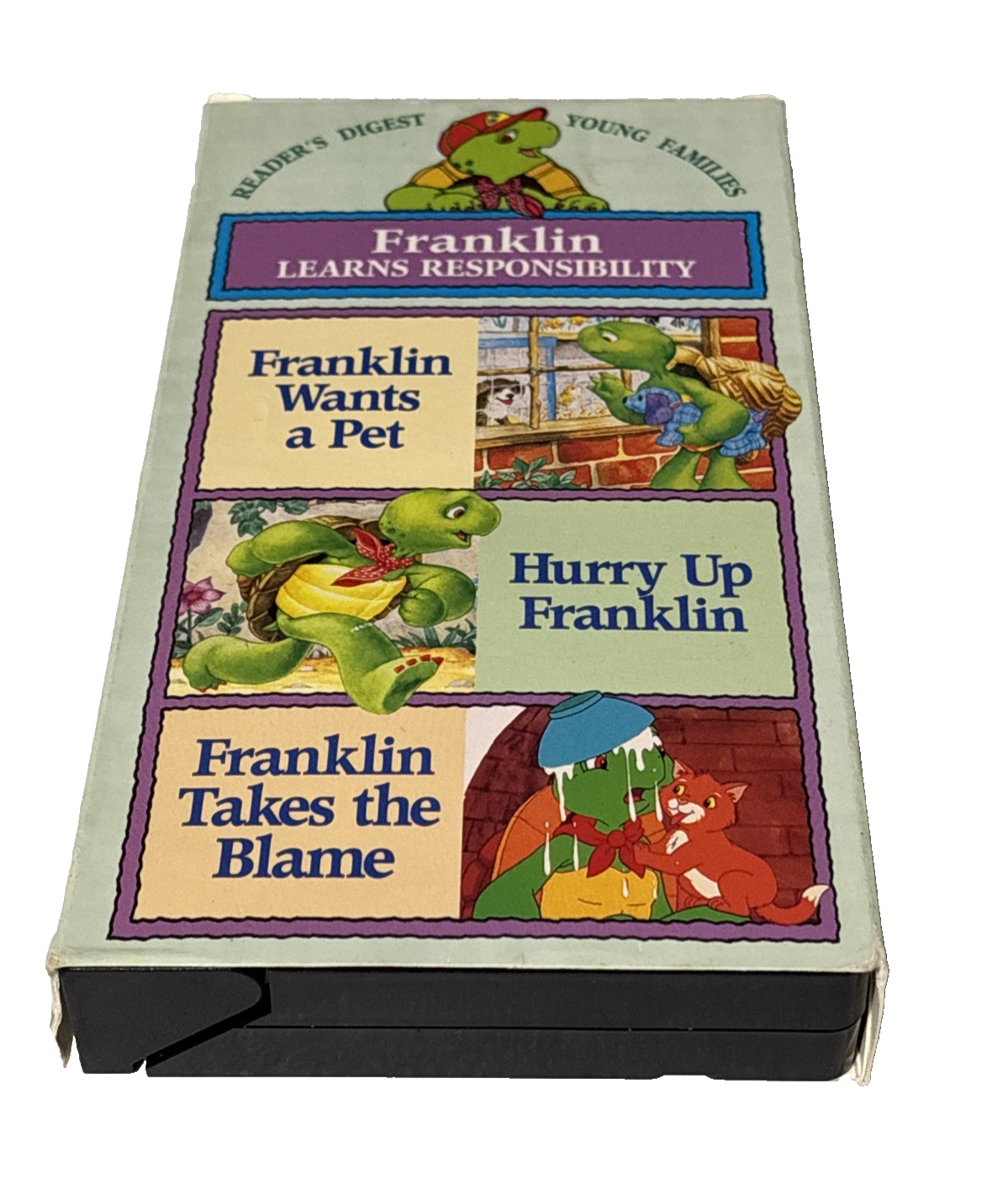 FRANKLIN LEARNS RESPONSIBILITY VHS VCR Video Tape Vintage Cartoon Movie ...