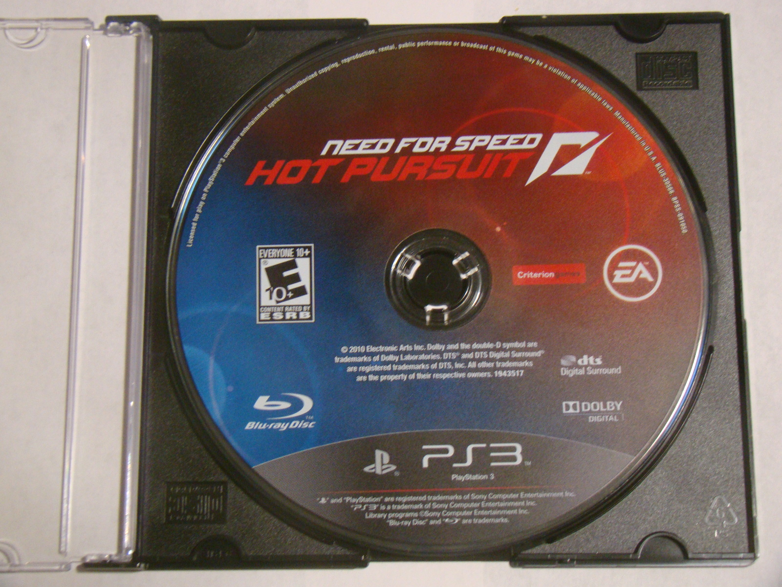 Playstation 3 - NEED FOR SPEED - HOT PURSUIT (Game Only) - Video Games
