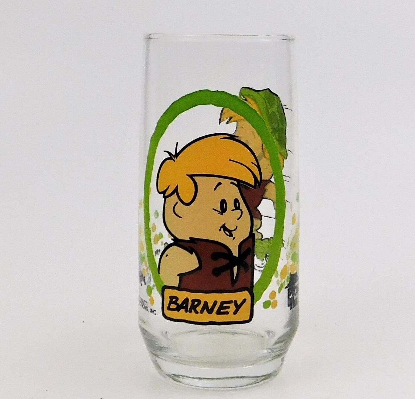 Flintstones Kids Barney Glass Tumbler 1986 Pizza Hut Vintage - Other ...
