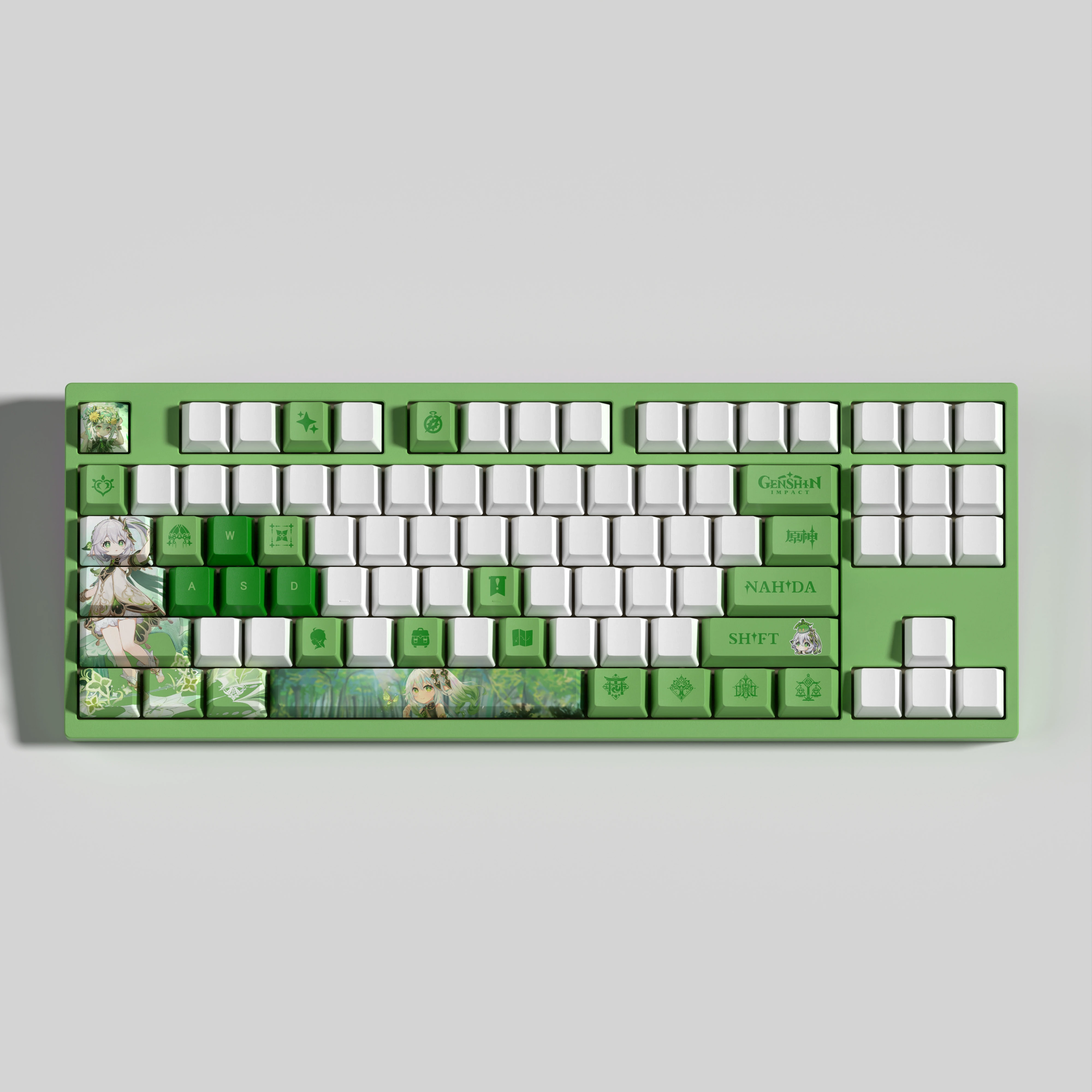 Genshin Impact Themed Keycaps Nahida PBT heat-sublimation keycaps 29 ...