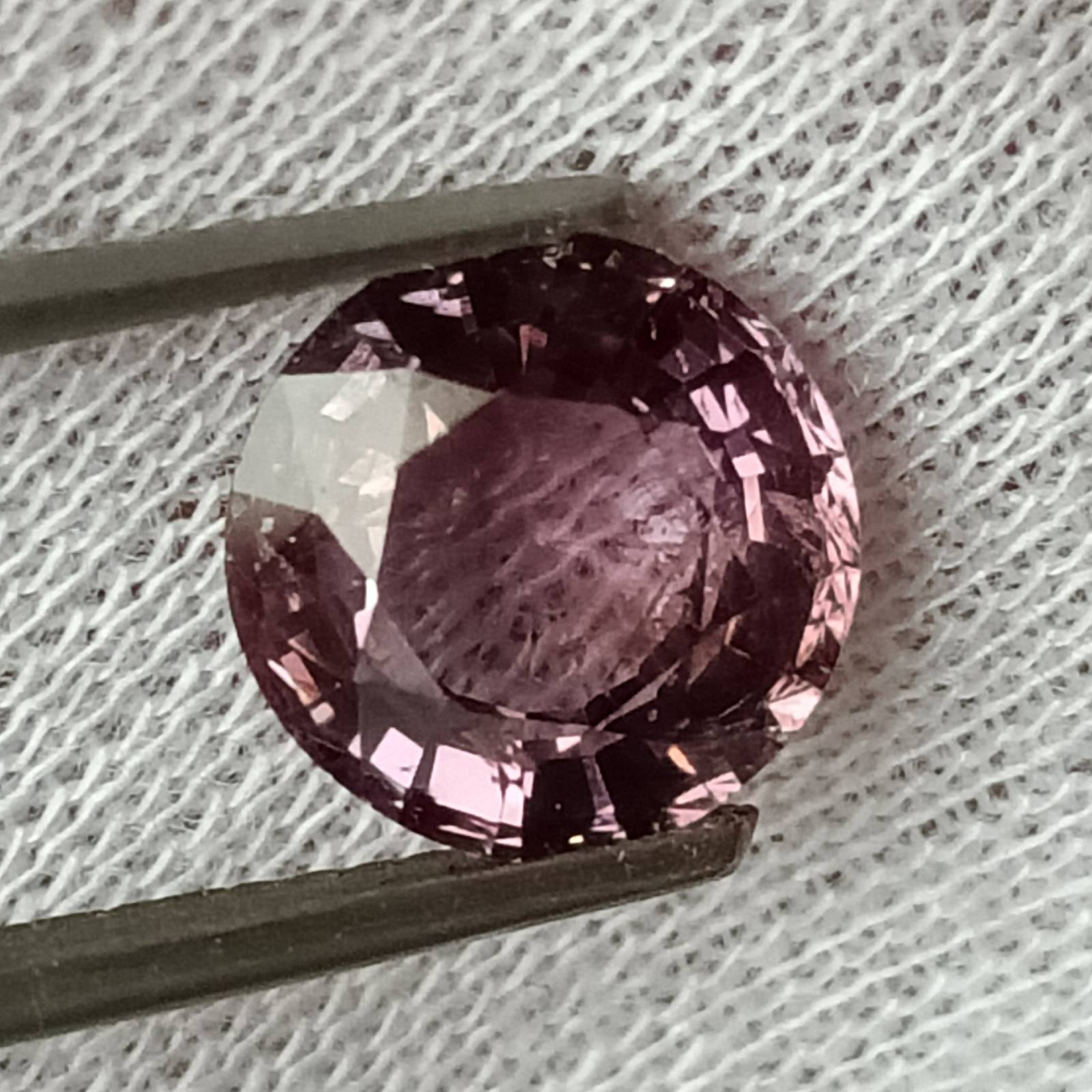 Unheated, Burmese Spinel, Purple Pink, Pink Spinel, 2.35 Cts., Round ...