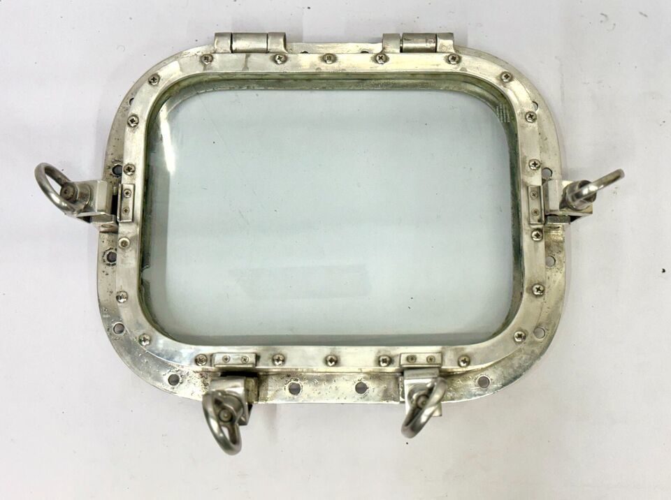 Authentic Ship Reclaimed Vintage Old Aluminum Square Window Porthole ...