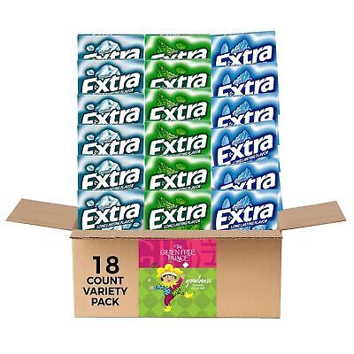 Extra Gum Variety Pack – 18 Packs With 15 Gum Sticks Each – Polar Ice ...