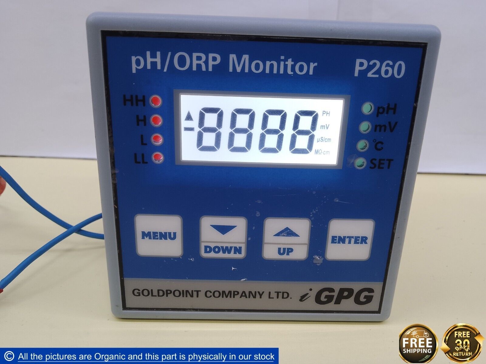 GPG Goldpoint Company P260 pH/ORP Digital Monitor Controller Industrial ...