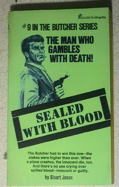 THE BUTCHER #9 Sealed with Blood by Stuart Jason (1973) Pinnacle ...