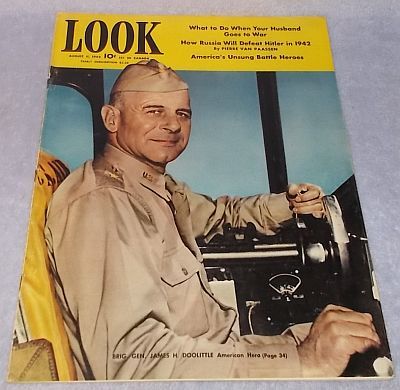 Look Magazine August 11, 1942 War Issue James Doolittle Tojo Toots ...