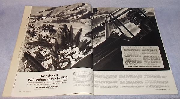 Look Magazine August 11, 1942 War Issue James Doolittle Tojo Toots ...