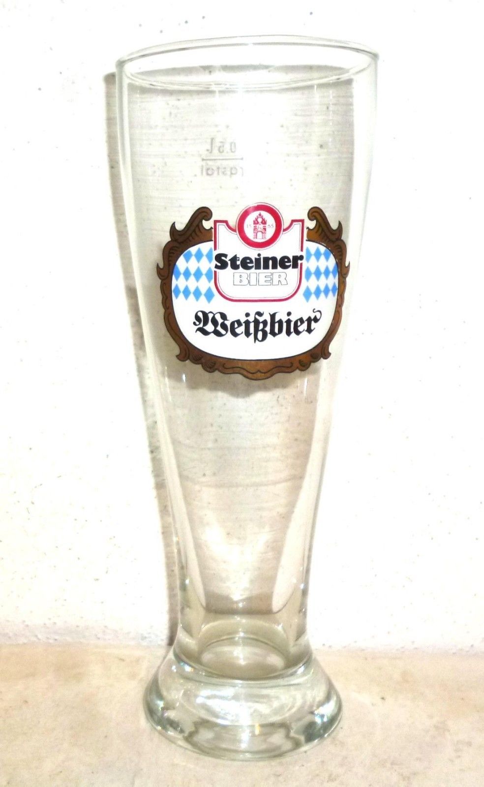 Schlossbrauerei Stein Steiner Weissbier Weizen German Beer Glass - Germany