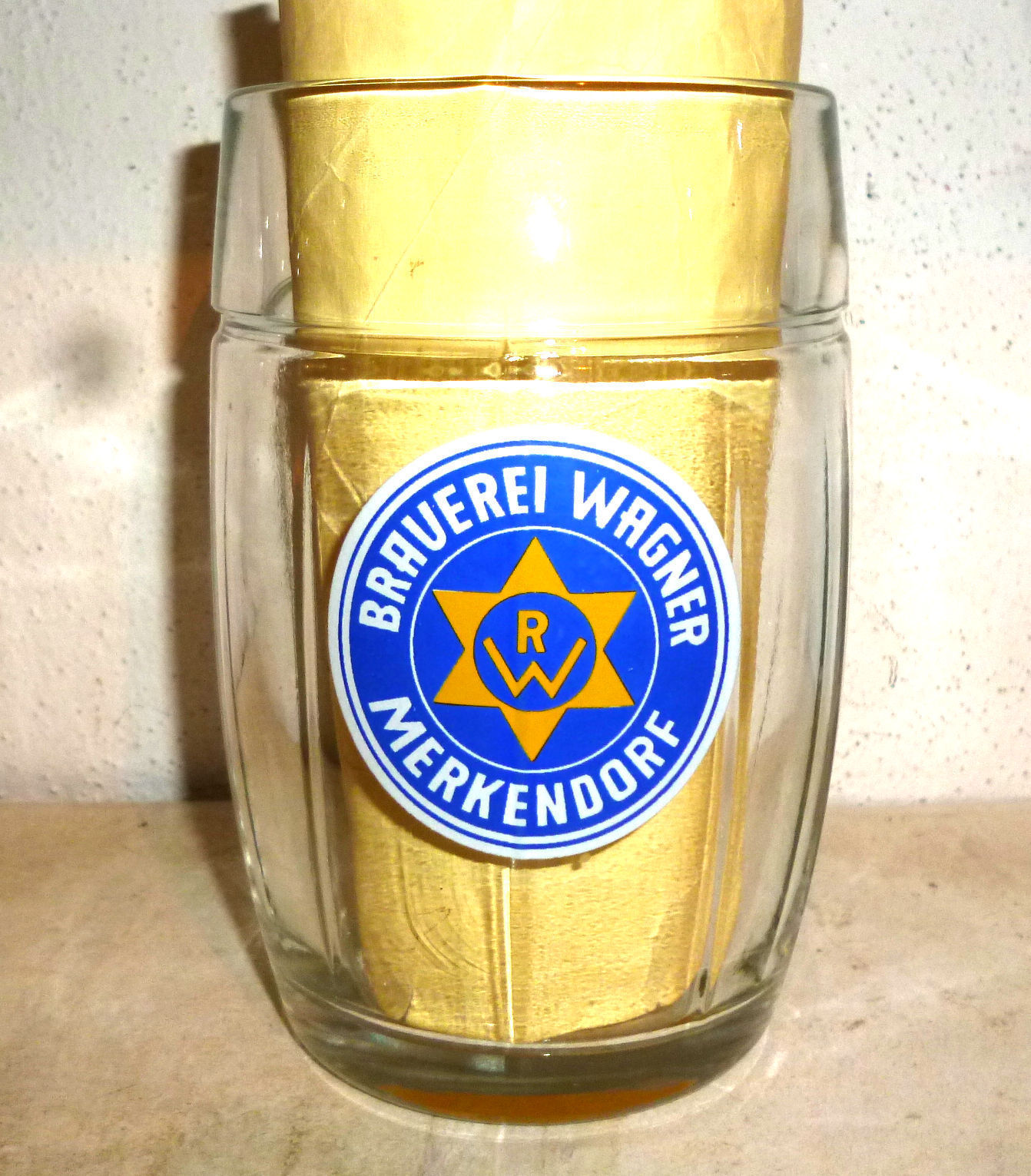Brauerei Wagner Merkendorf German Beer Glass Seidel - Germany