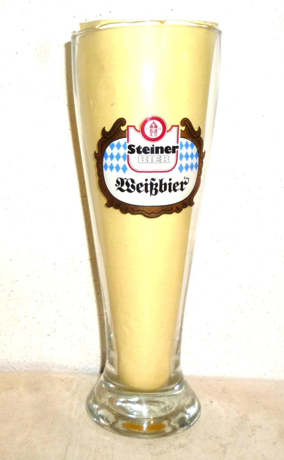 Schlossbrauerei Stein Steiner Weissbier Weizen German Beer Glass - Germany