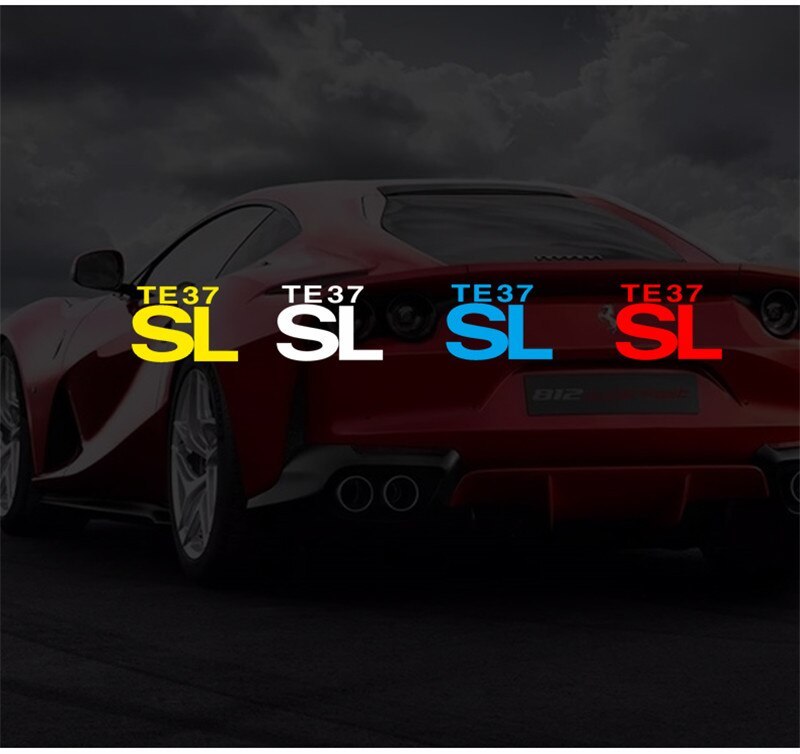 4pcs Volk Racing TE37 SL Wheel Spoke Stickers Waterproof Car Rims ...