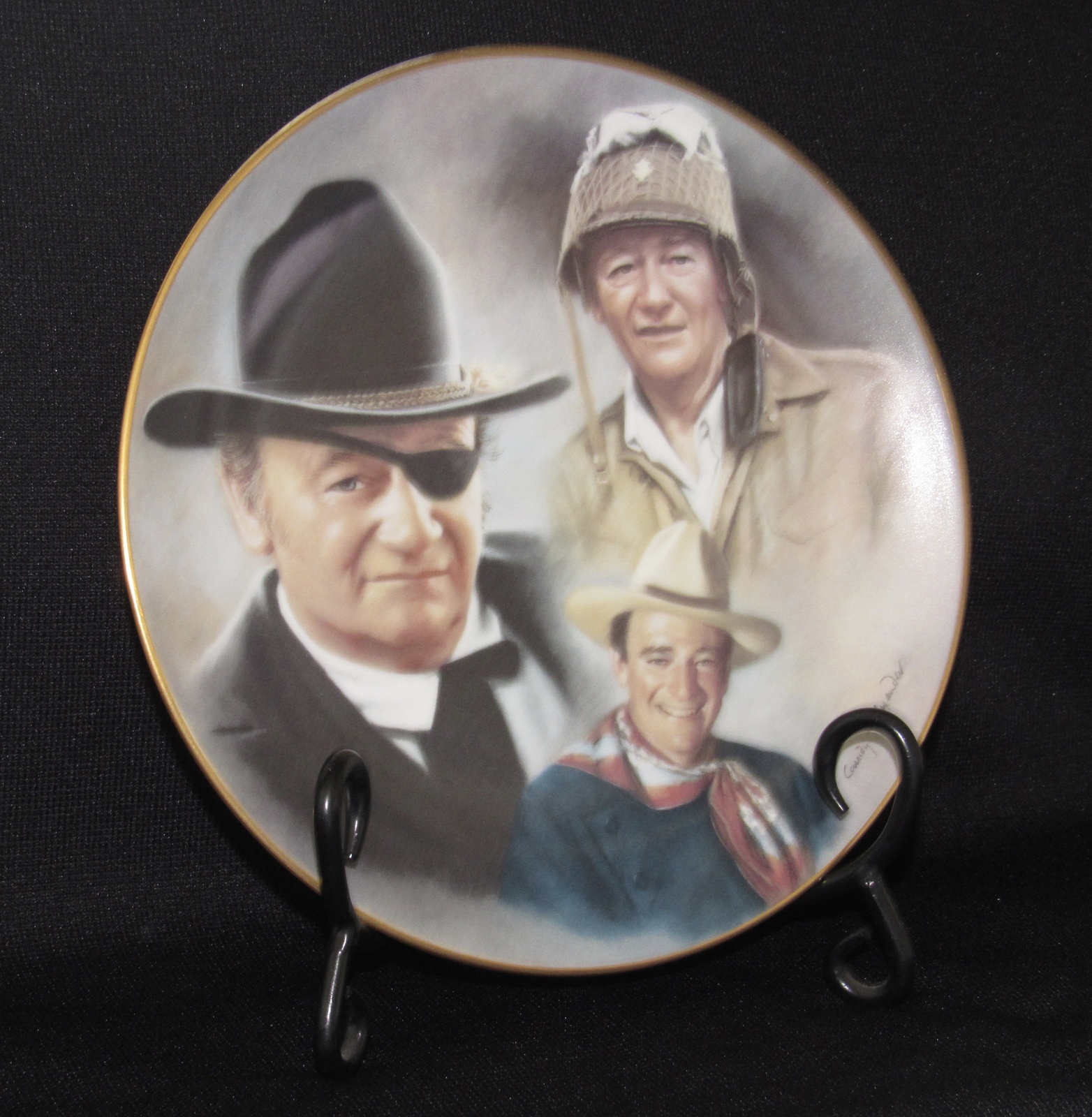1982 John Wayne Limited Edition Collectible Plate Hackett American ...