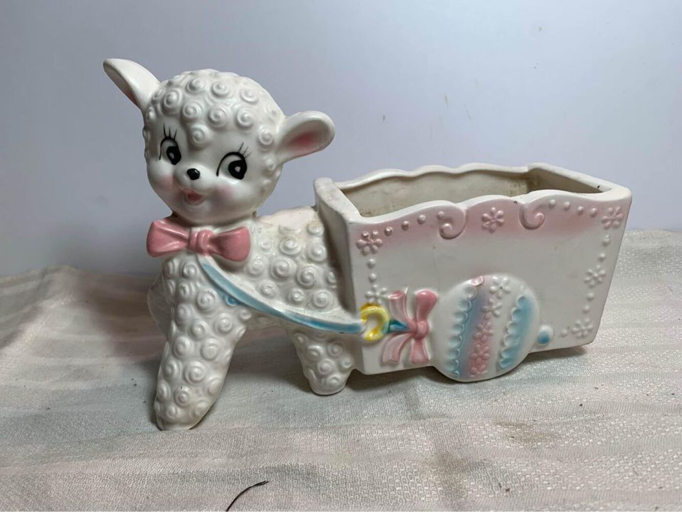 Vintage Lamb Planter - Planters
