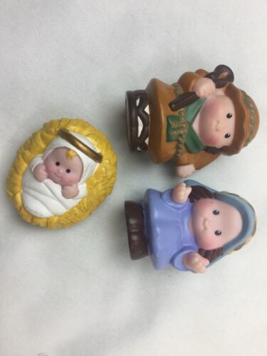 Fisher Price Little People Nativity Mary Joseph Baby Jesus - Little ...