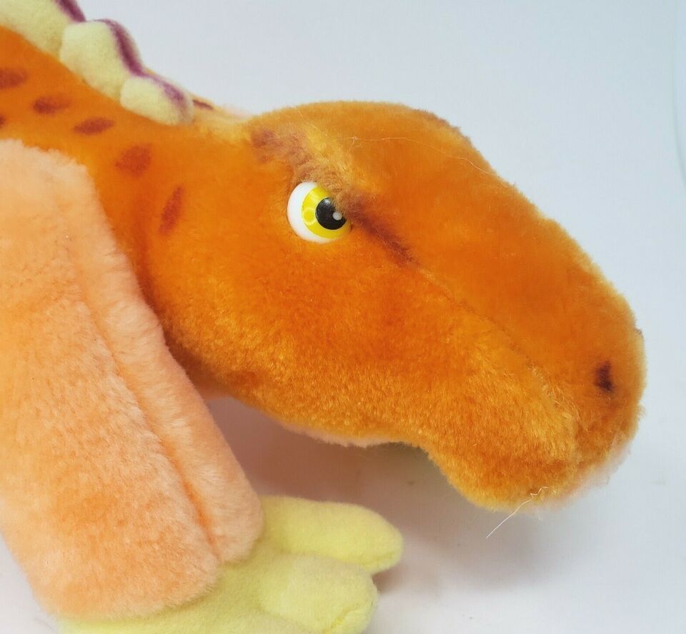 VINTAGE FANTASAURS ELMO DINOSAUR SPECIAL EFFECT MIGHTY STAR STUFFED ...