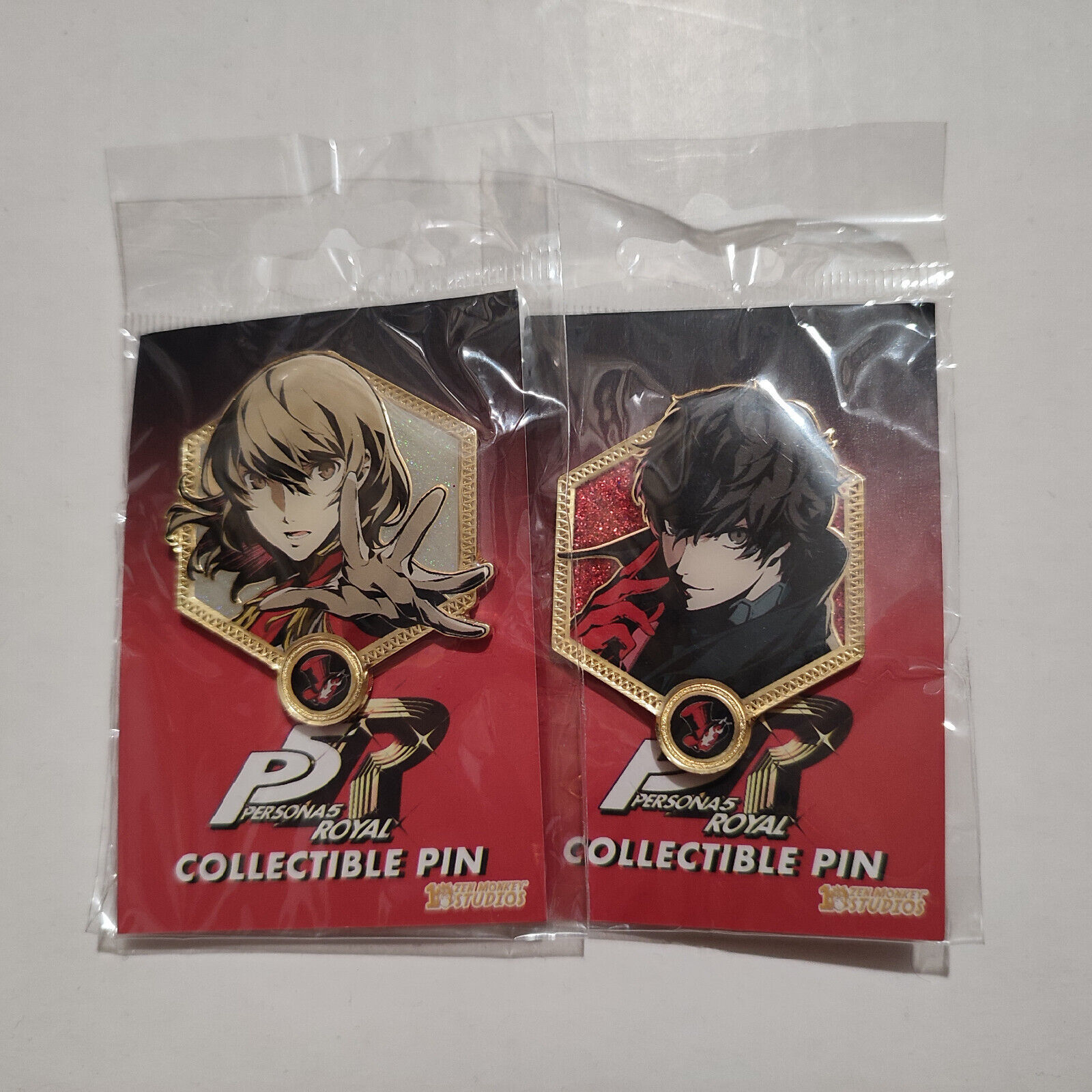 Persona 5 Royal Joker & Goro Akechi Enamel Pins Set Official Atlus ...