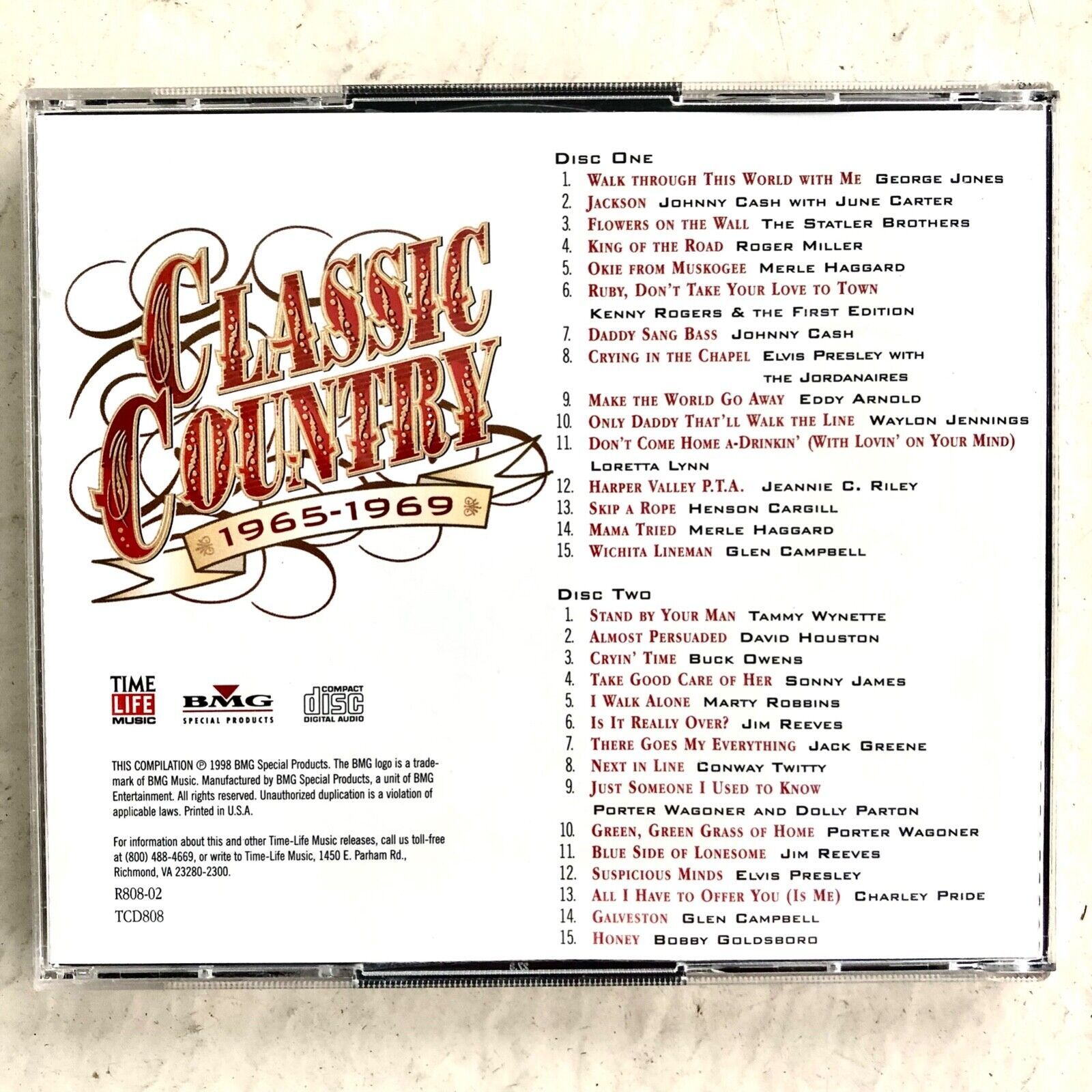 Time Life Classic Country 1965 - 1969 (2 CD Set ) - CDs
