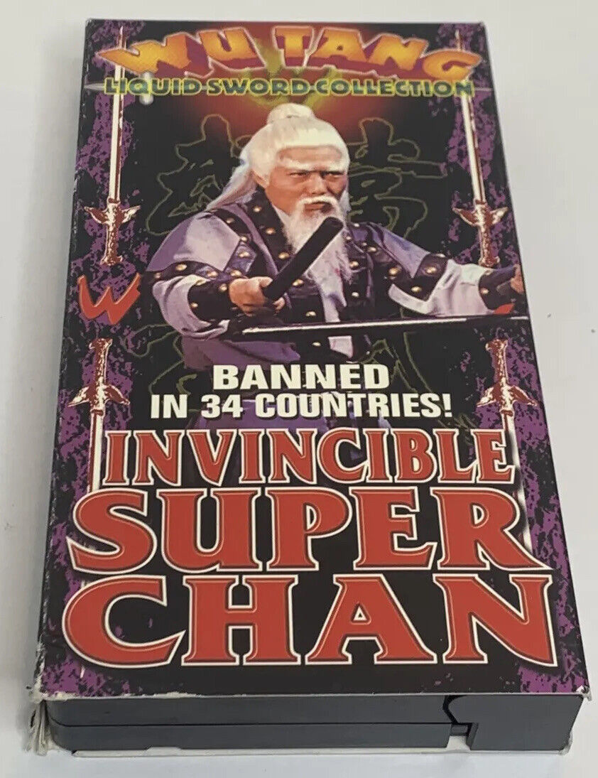 Wu Tang Liquid Sword Collection Invincible Super Chan VHS Tape Kung Fu ...