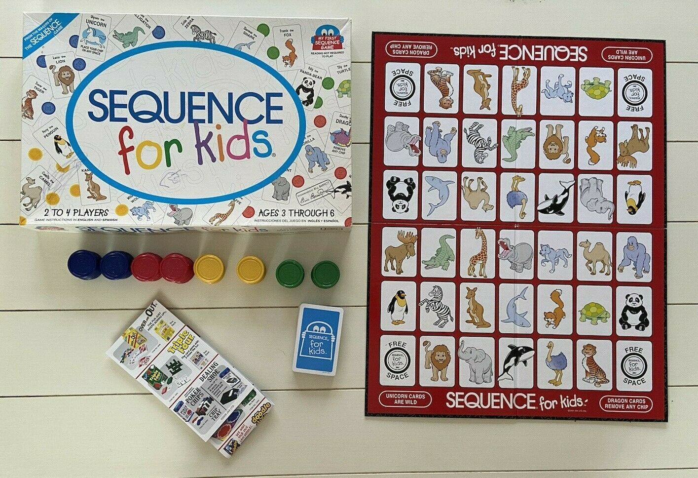 SEQUENCE For Kids Board Game 2001 - Contemporary Manufacture