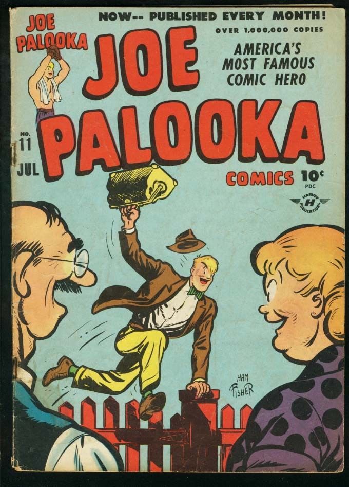 JOE PALOOKA #11 1947-HARVEY COMICS-BOXING-BLACK CAT fair - Comics ...