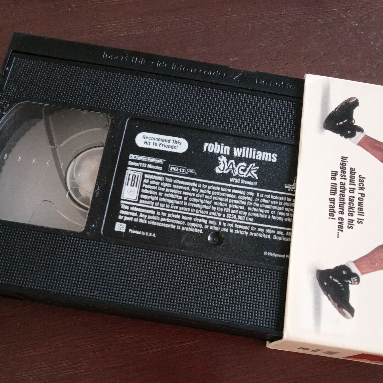 Jack VHS Comedy Featuring Robin Williams 1997 Hollywood Pictures Movie ...