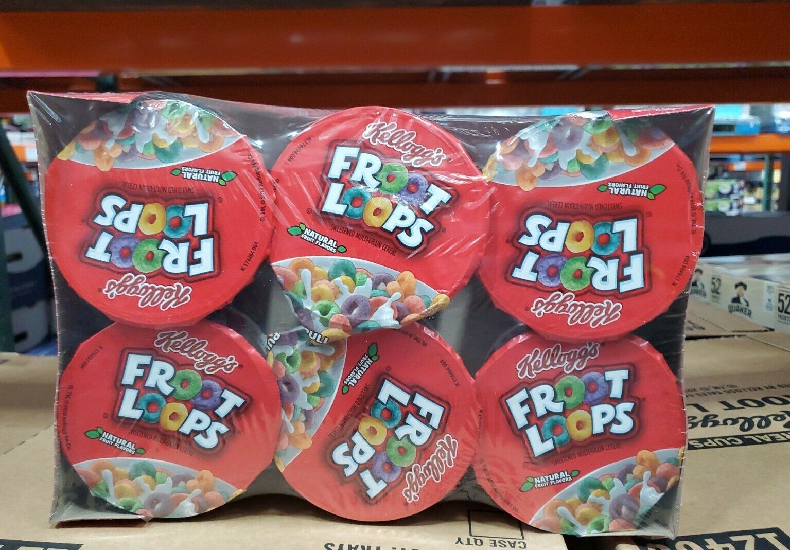 Kellogg's Froot Loops Breakfast Cereal, Single-Serve 1.5Oz Cup, 6 Cups ...