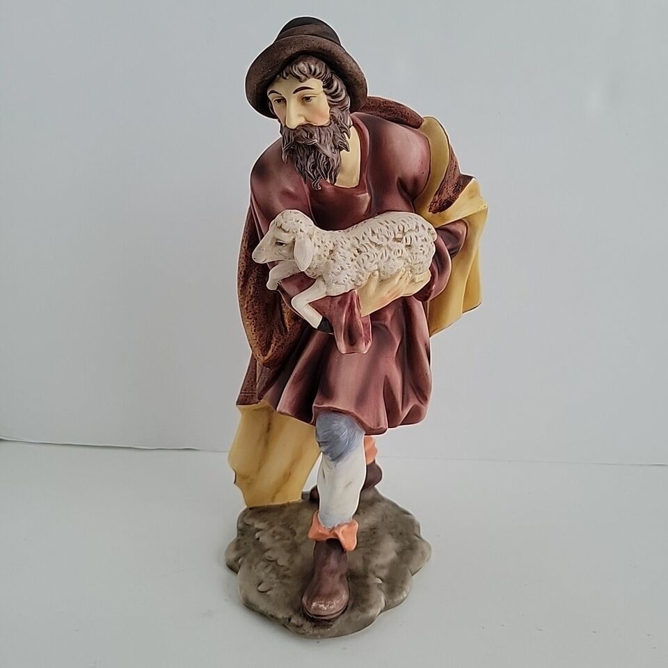 VTG Grandeur Noel Shepherd Sheep Porcelain Nativity Set Replacement ...