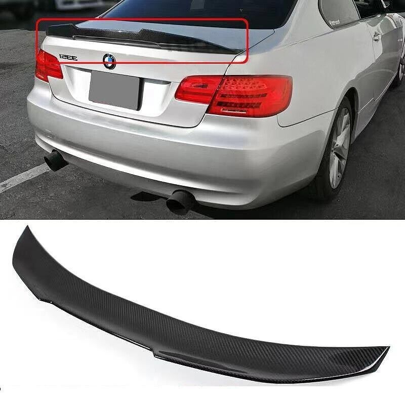 PSM Style Real Carbon Fiber Trunk Spoiler For 2007-2012 BMW E92 M3 335i ...