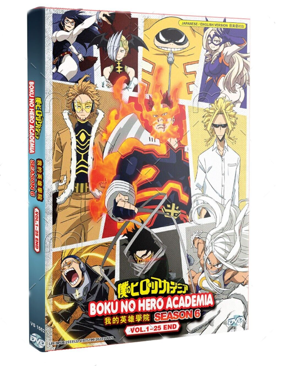My Hero Academia (Boku No Hero Academia) Season 6 Ep1-25 Anime DVD ...