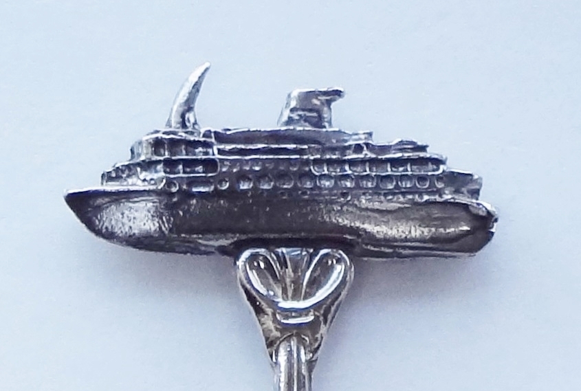 Collector Souvenir Spoon Canada BC Ferries 3D Ferry Figural Ferry Bowl ...