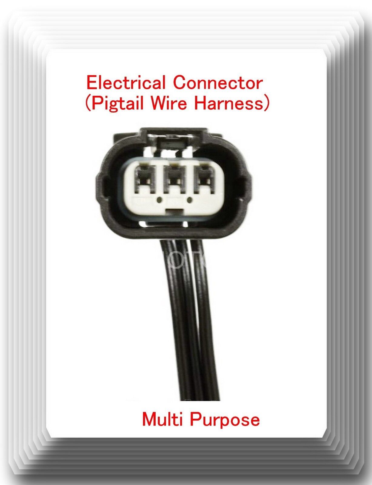 3 Wires Electrical Connector Multi Purpose , Map , Cam/Crankshaft TPS ...