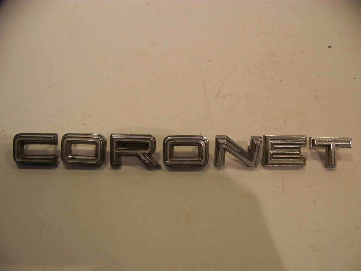 1968 DODGE CORONET QUARTER PANEL EMBLEMS OEM 440 500 2 / 4 D - Other ...