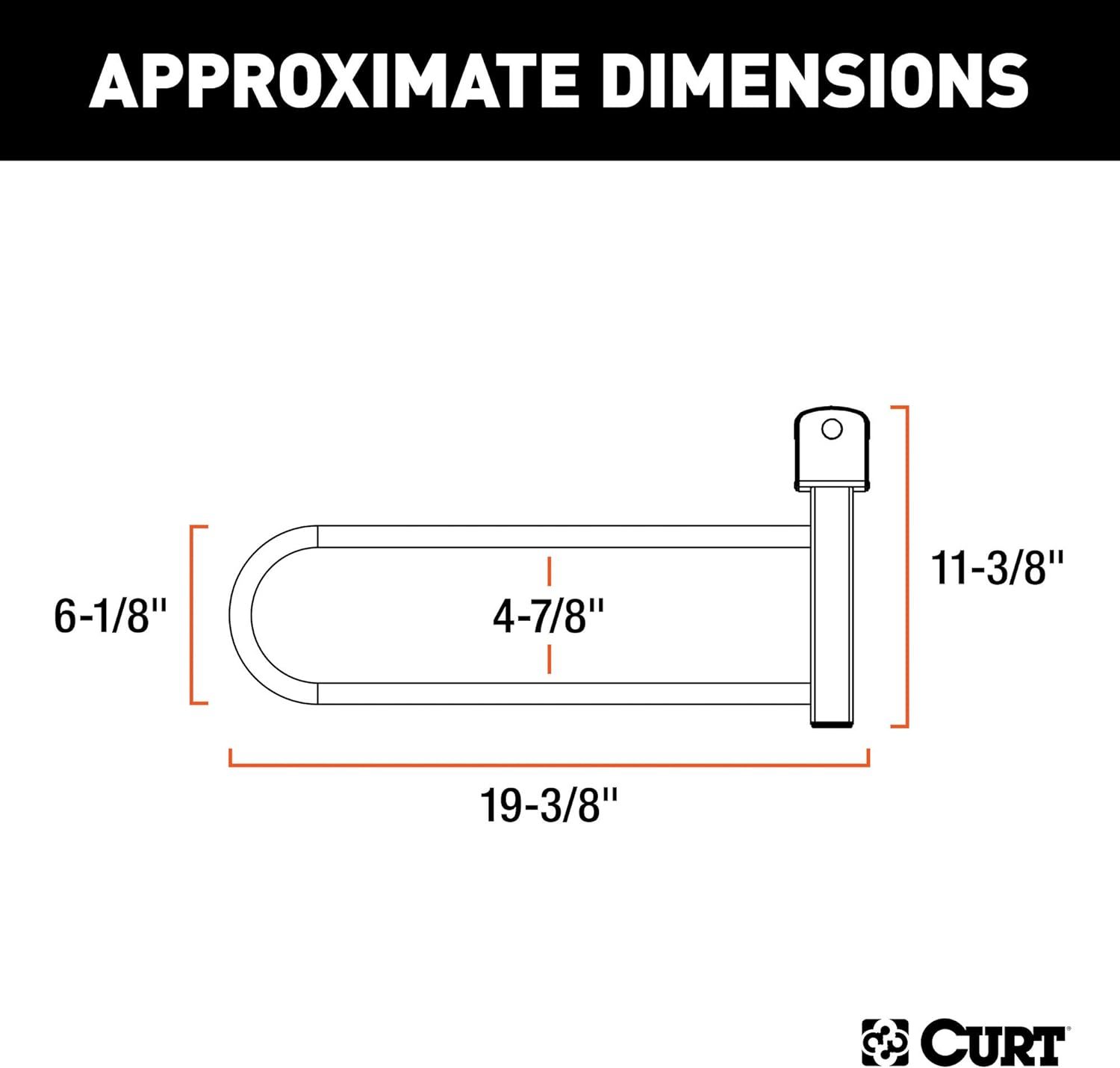 For Fat Tires Up To 4-7/8 Inches Wide, Curt 18091 Tray-Style Bike Rack ...