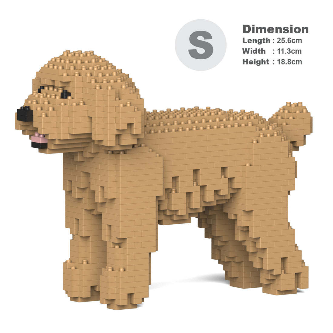 Toy Poodle Dog Sculptures (JEKCA Lego Brick) DIY Kit - Building Toy ...