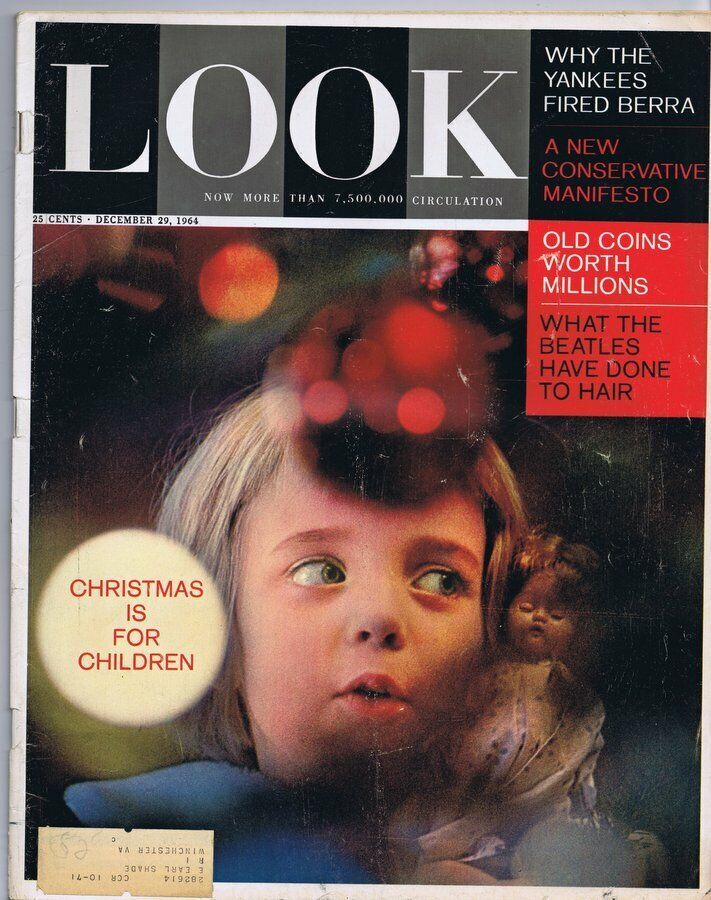 ORIGINAL Vintage Look Magazine December 29 1964 Beatles / Yogi Berra ...