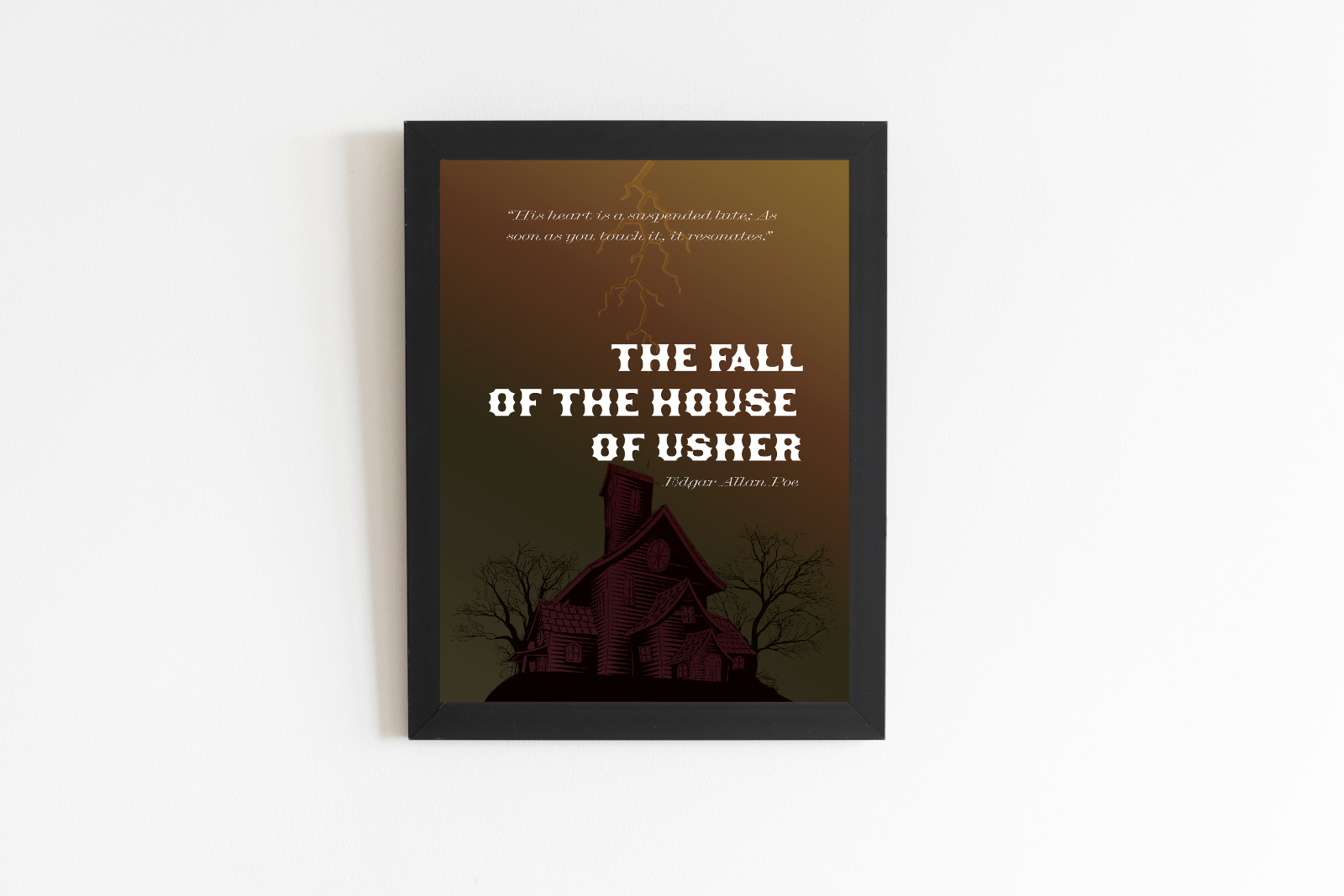 The Fall of the House of Usher by Edgar Allan Poe Book Poster - Art Posters