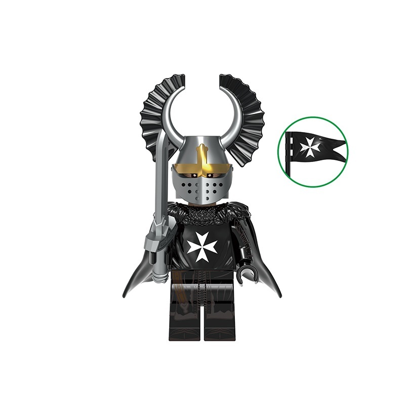 8pcs Knights Hospitaller Teutonic Knights Templar War Horse Minifigures ...