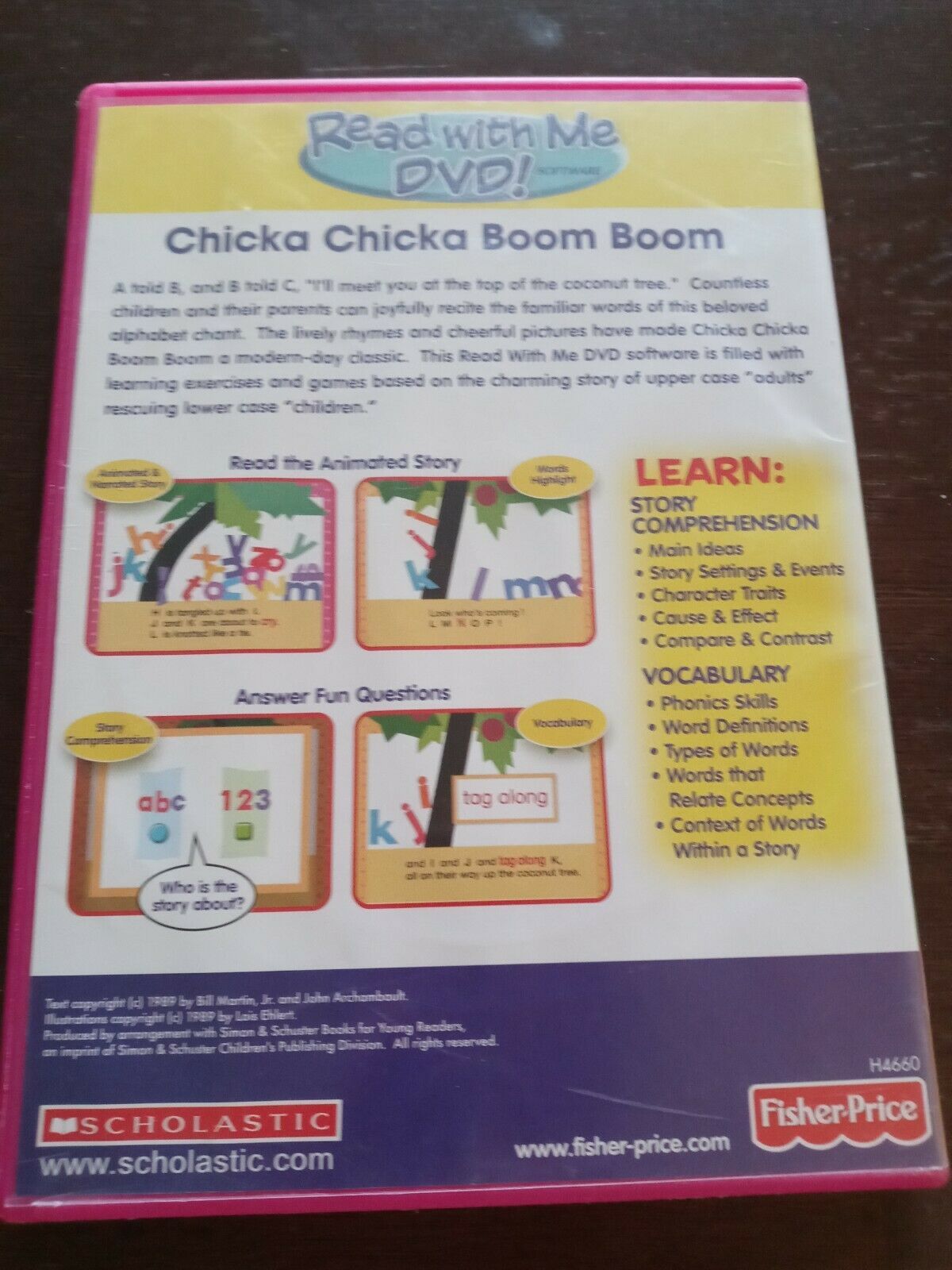Scholastic Video Collection Chicka Chicka Boom Boom DVD VERY GOOD ...