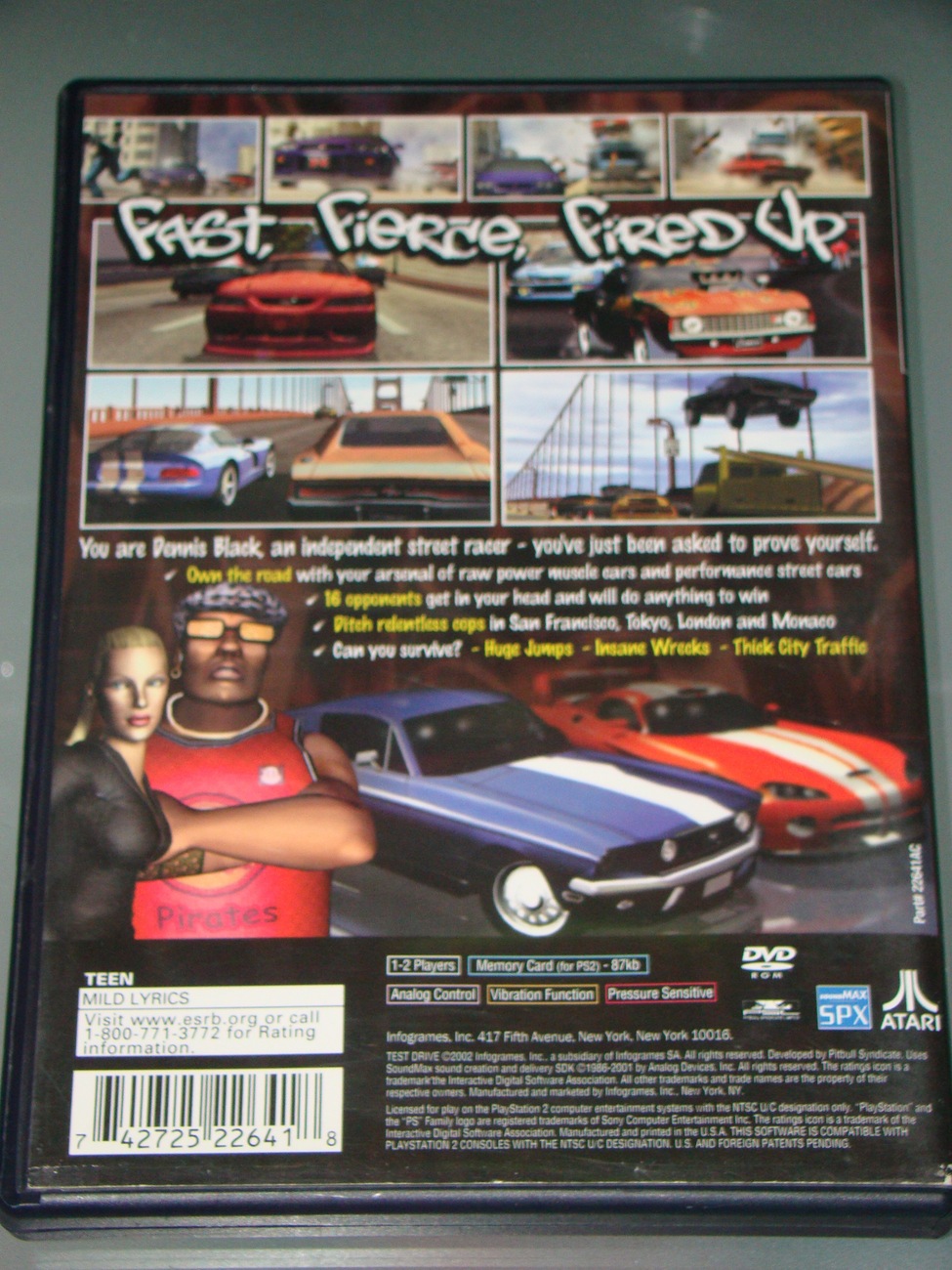 Playstation 2 - TEST DRIVE (Complete with Manual) - Video Games