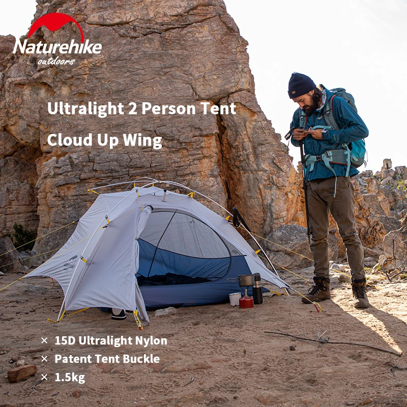Naturehike New Arrive Cloud Up Wing Cuben Fiber 2 Person Camping Tent ...