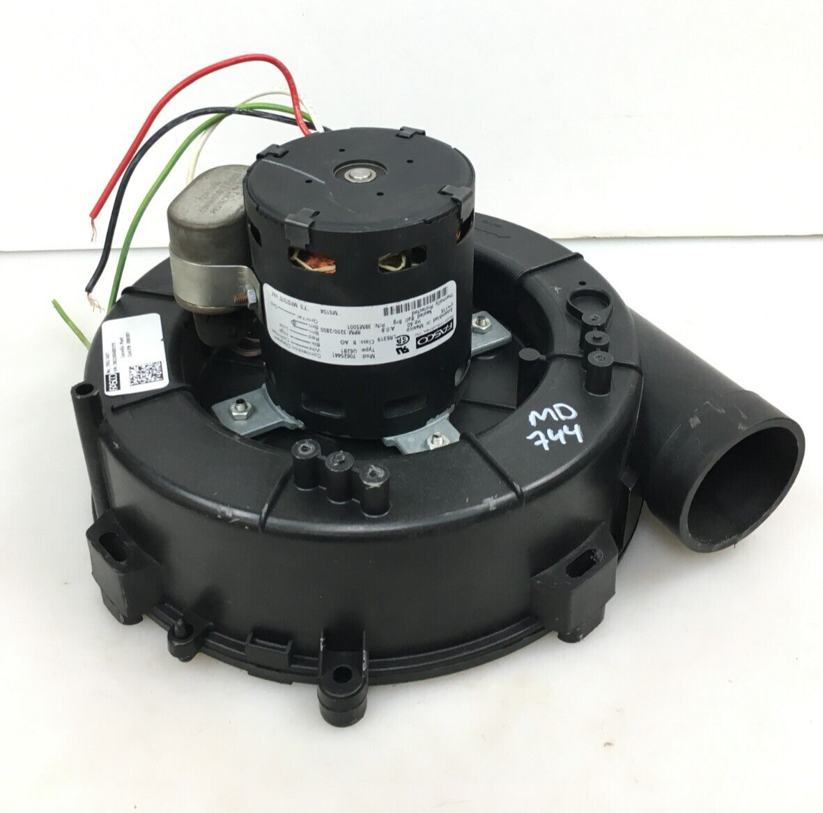 Fasco 38M5001 Furnace Inducer Motor 70625441 used FREE shipping #MD744 ...