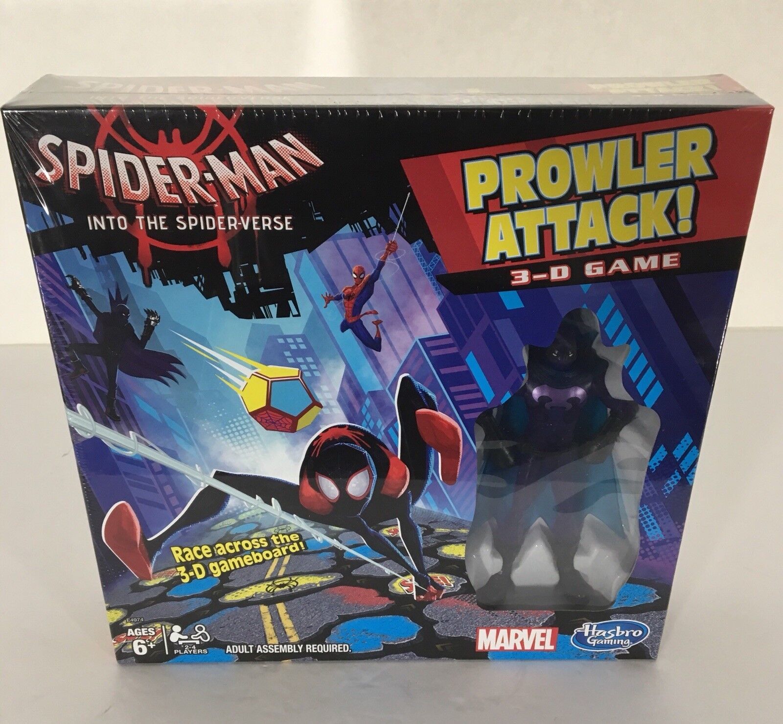 Marvel Spider-Man Spider Verse Attack 3-D Peter Parker + Prowler Action ...