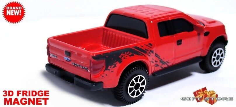 HTF FRIDGE MAGNET RED FORD F150 RAPTOR TRUCK OR DIORAMA S CUSTOM ...