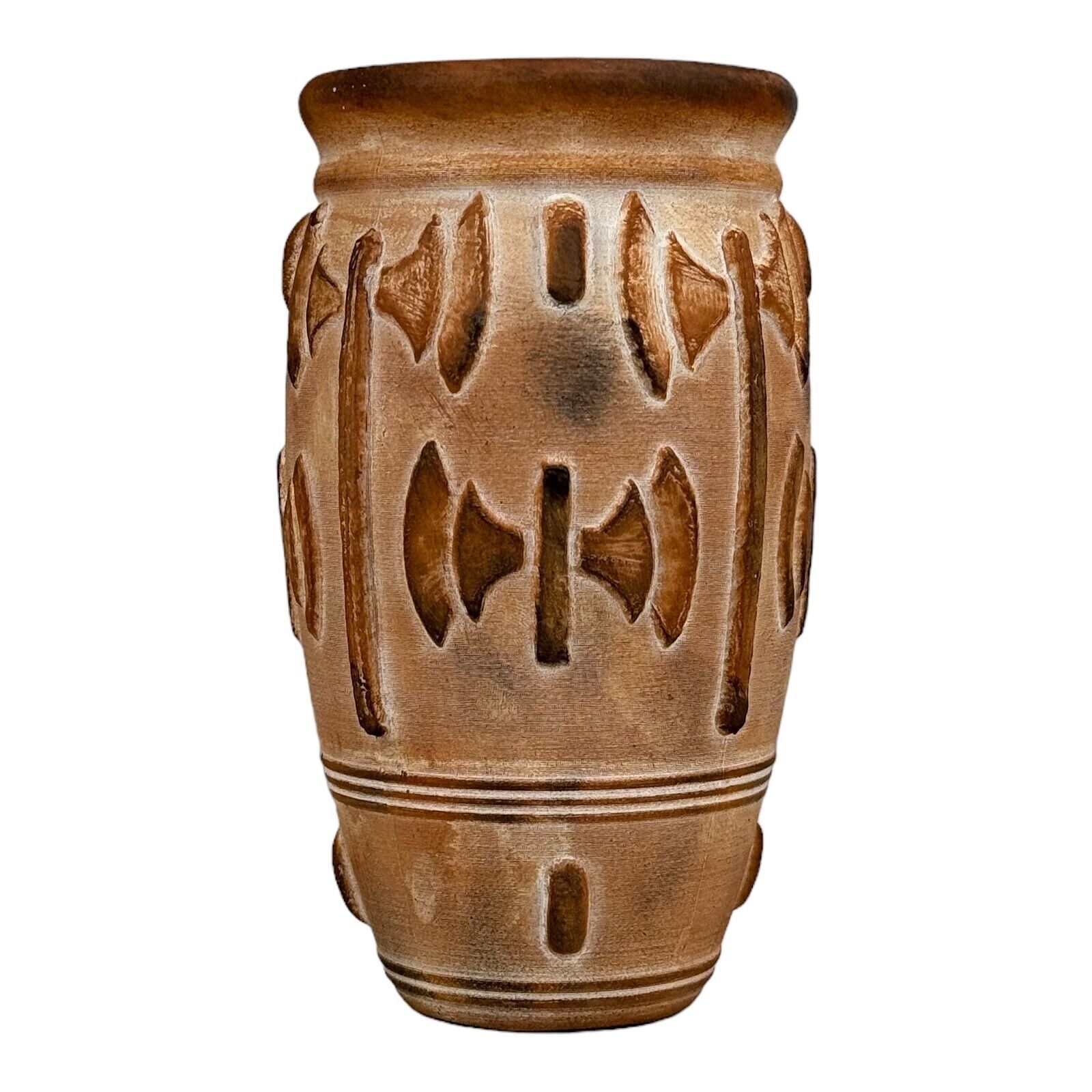 Double Blade Axe Labrys Ancient Greek Pottery Small Vase Jar Minoan ...