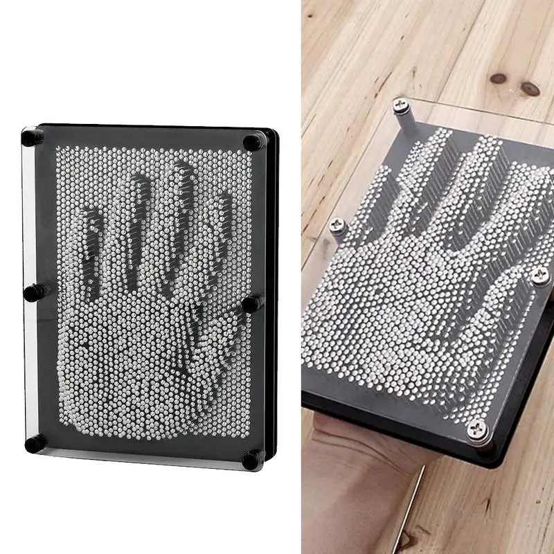 3D Pin Art Board Game Toy Handprint Impression Sculpture Clone Toy ...