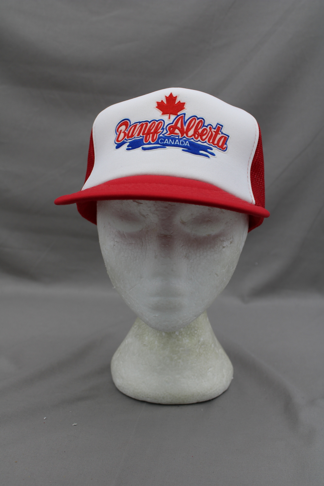Vintage Trucker Hat - Banff Canada Puffer Graphic - Adult Snapback ...